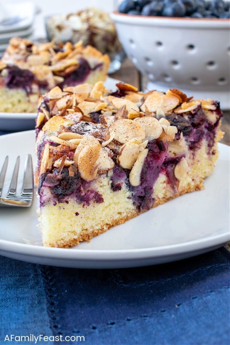 Fresh Blueberry Almond Torte - A Family Feast®