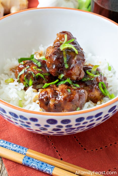 Asian Turkey Meatballs - A Family Feast®