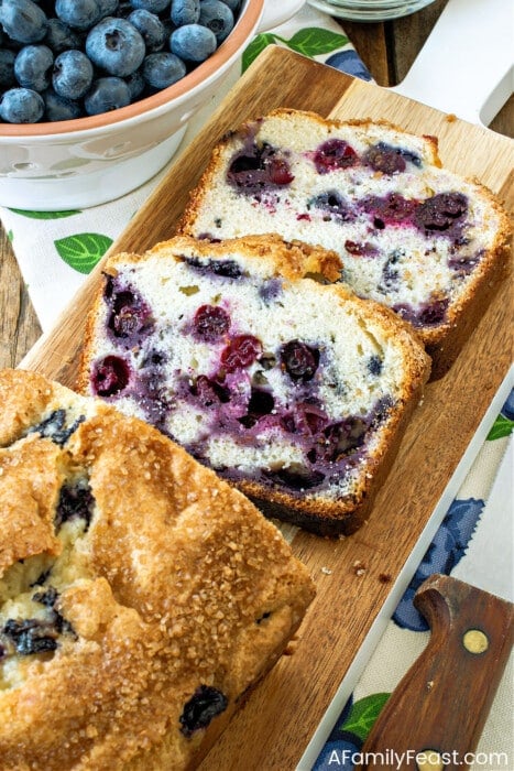 Blueberry Quick Bread - A Family Feast®
