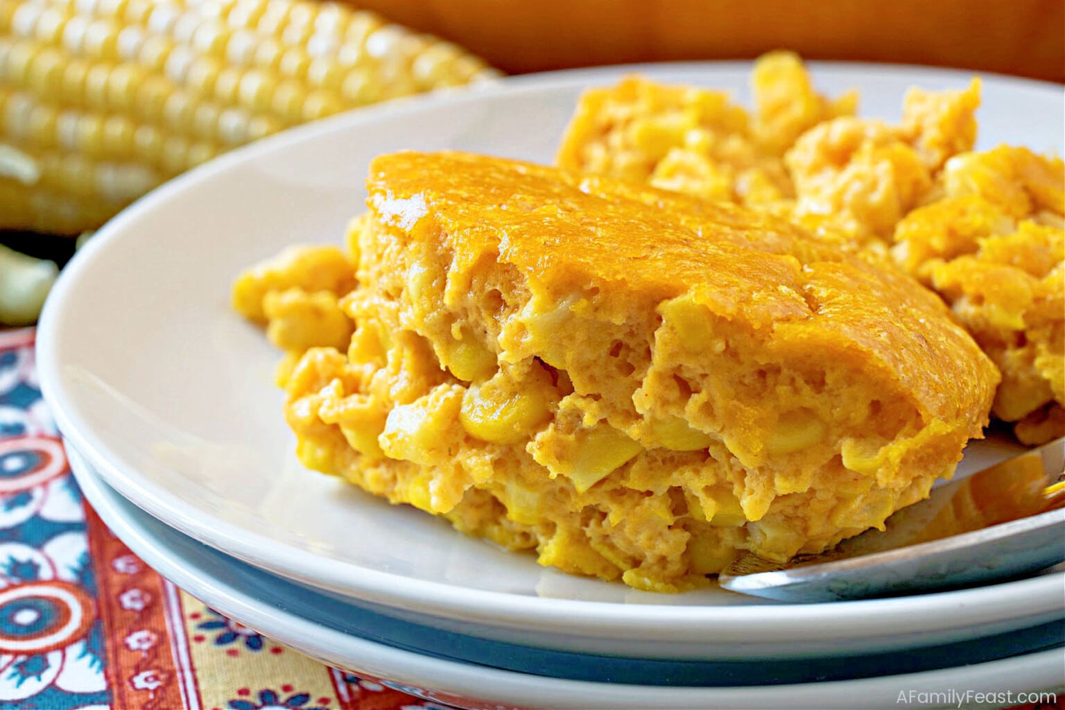 Pumpkin Corn Pudding - A Family Feast®