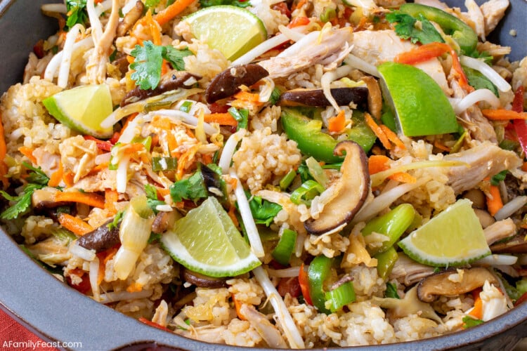 Chicken Fried Rice Salad - A Family Feast®