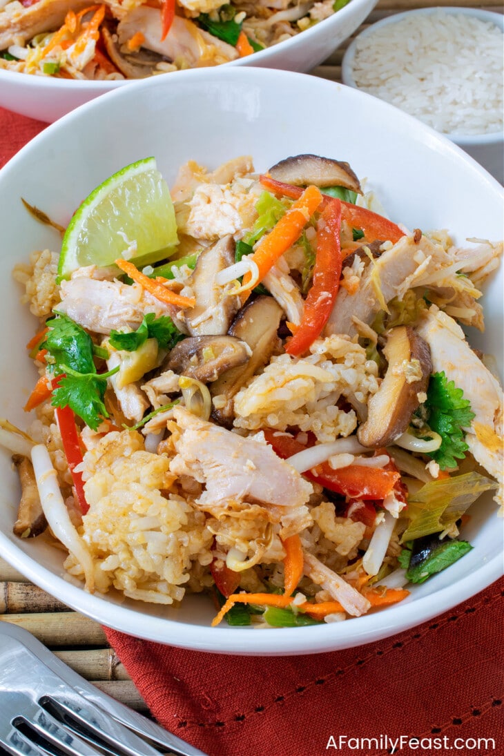 Chicken Fried Rice Salad - A Family Feast®