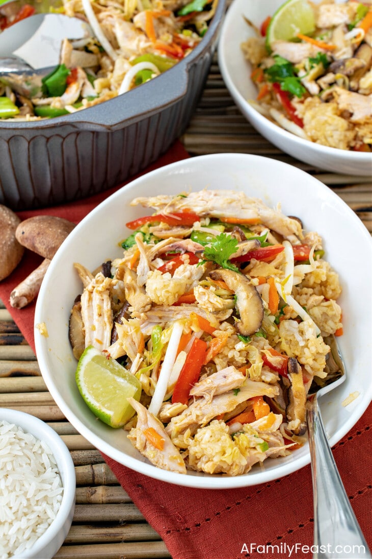 Chicken Fried Rice Salad - A Family Feast®