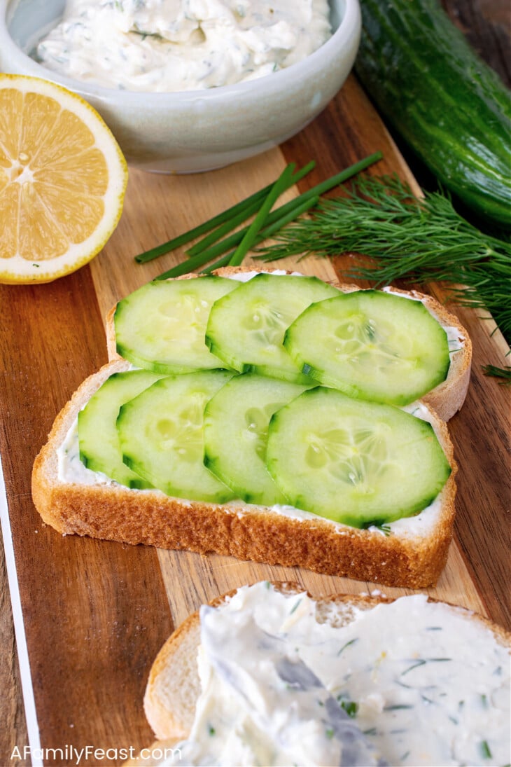 Cucumber Sandwiches - A Family Feast®