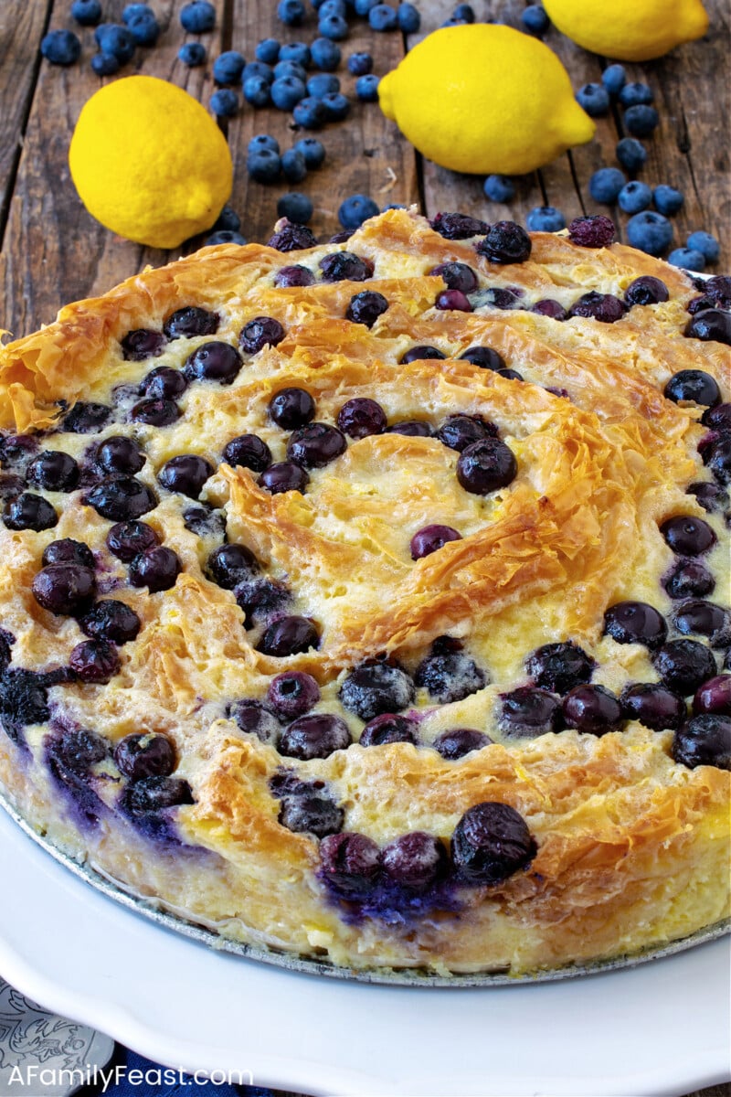 Lemon Blueberry Soufra - A Family Feast®