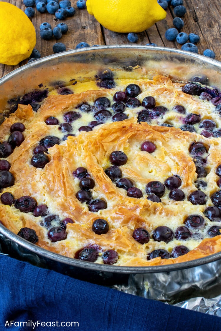 Lemon Blueberry Soufra - A Family Feast®