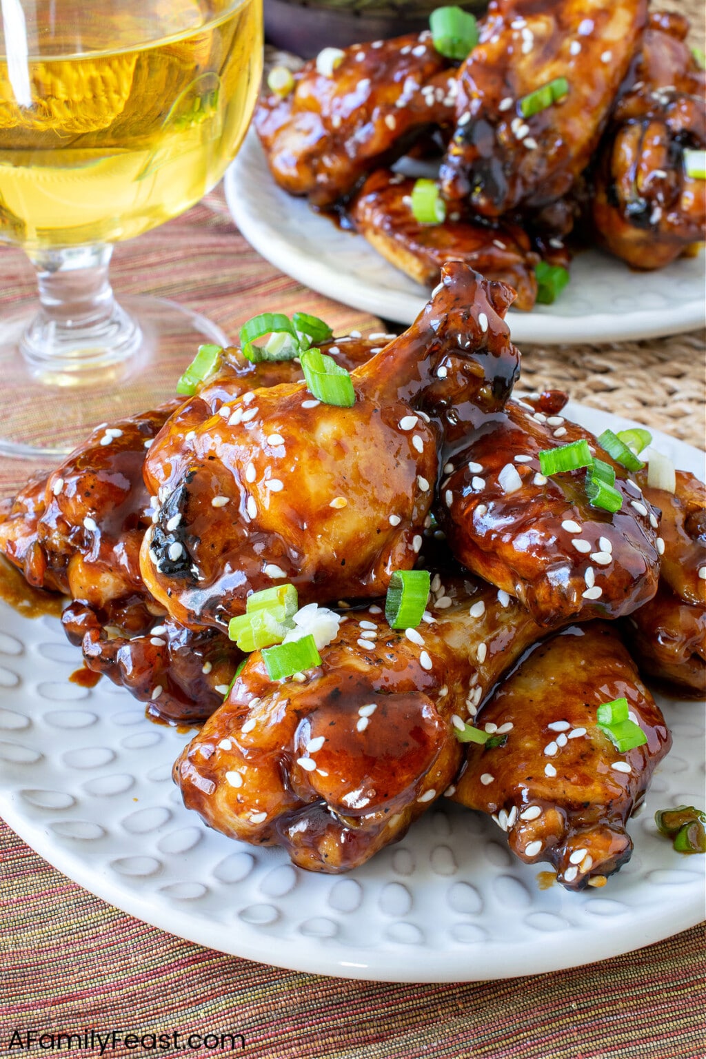 General Tso's Baked Chicken Wings - A Family Feast®