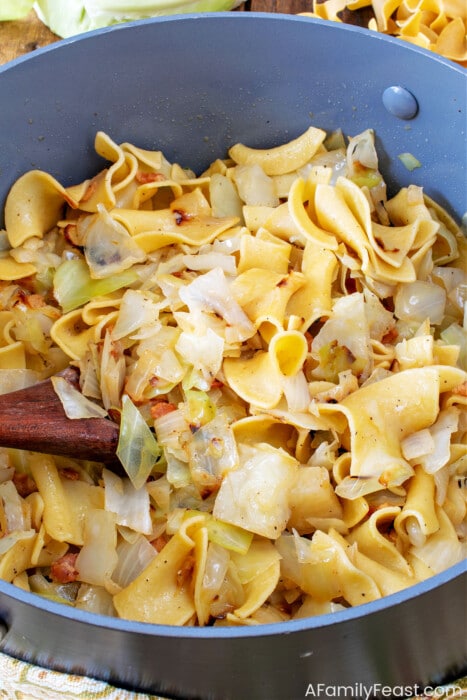 Haluski (Fried Cabbage and Noodles) - A Family Feast®