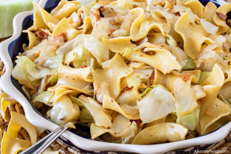 Haluski (Fried Cabbage and Noodles) - A Family Feast®