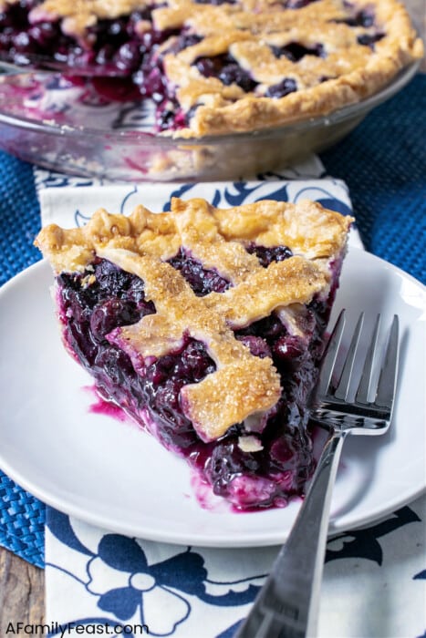 Fresh Blueberry Pie - A Family Feast®