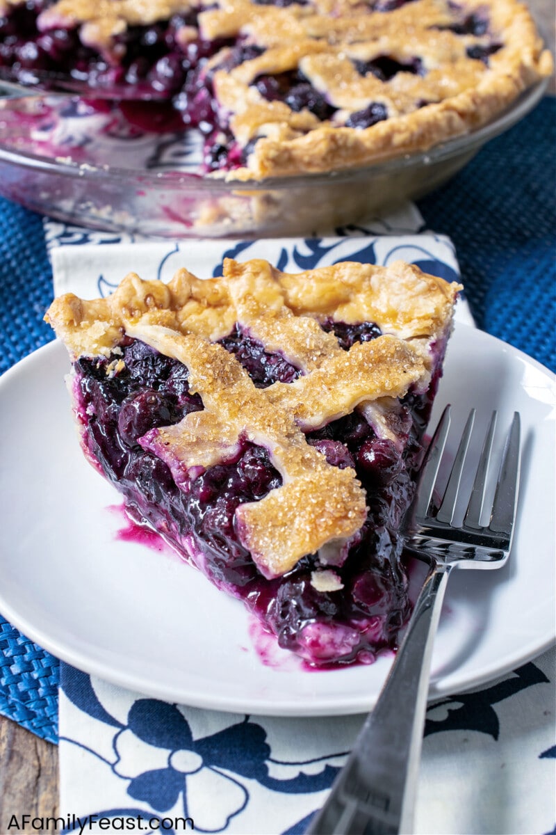 Fresh Blueberry Pie - A Family Feast®