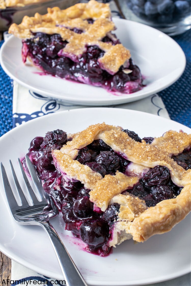 Fresh Blueberry Pie - A Family Feast®