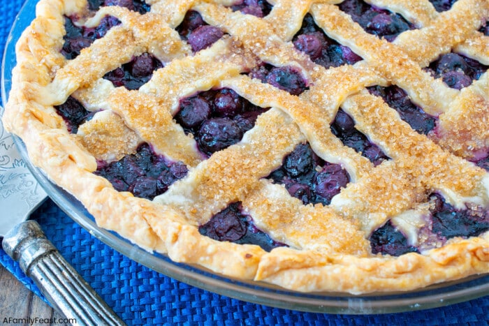 Fresh Blueberry Pie - A Family Feast®