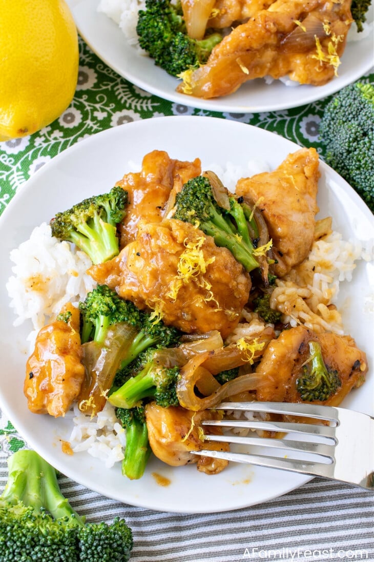 Lemon Soy Chicken and Broccoli - A Family Feast®