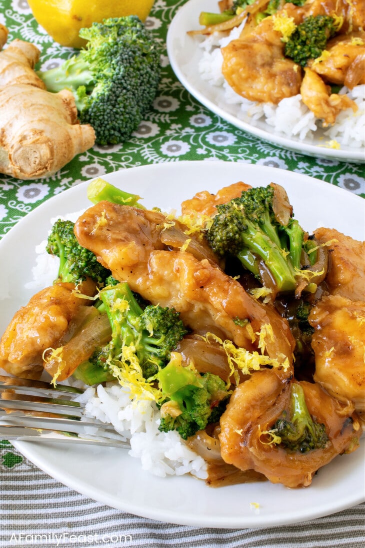 Lemon Soy Chicken and Broccoli - A Family Feast®