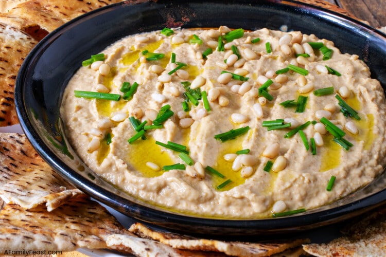 Roasted Zucchini Hummus - A Family Feast®