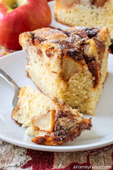 Apple Topped Cake - A Family Feast®