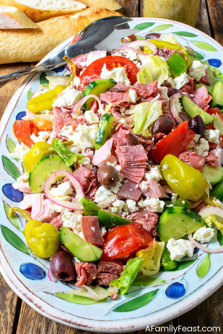Greek Salad with Meat - A Family Feast®