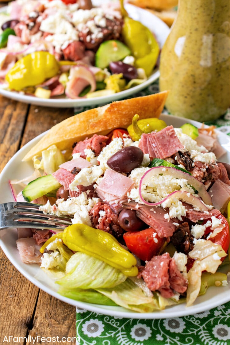 Greek Salad with Meat - A Family Feast®