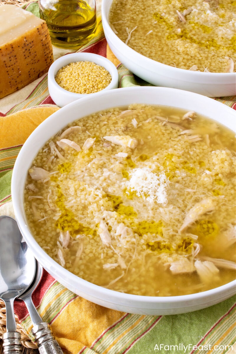 Chicken Pastina Soup - A Family Feast®