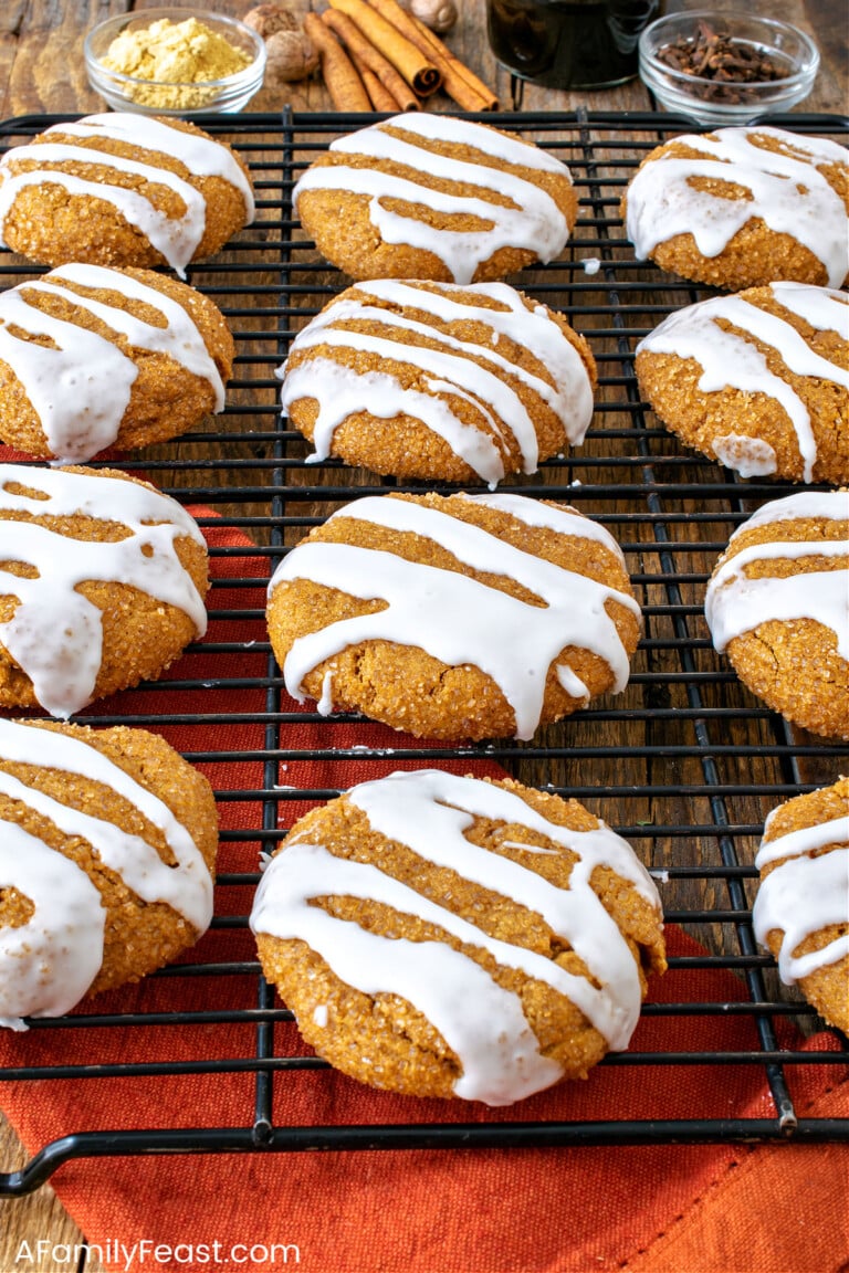 Iced Gingerbread Cookies - A Family Feast®