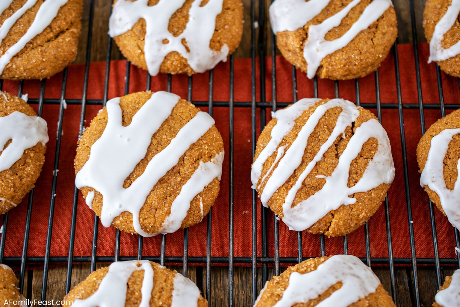 Iced Gingerbread Cookies - A Family Feast®