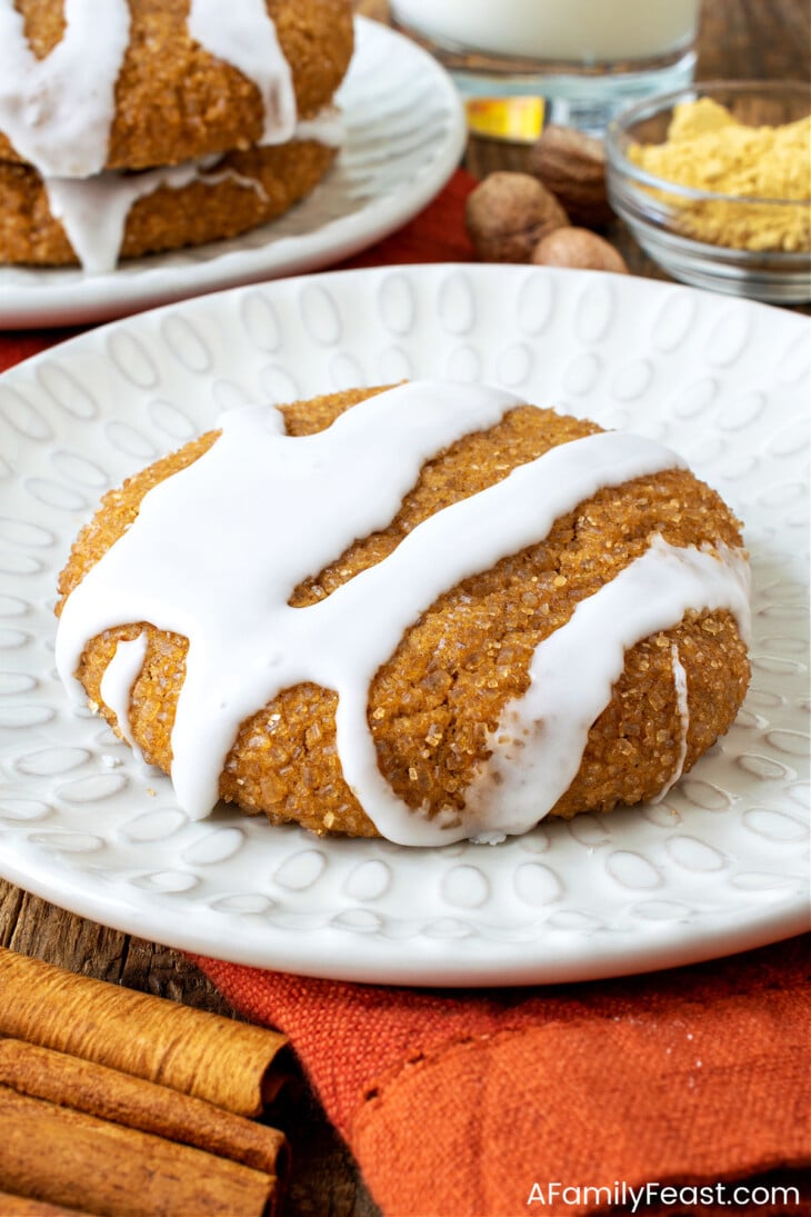 Iced Gingerbread Cookies - A Family Feast®
