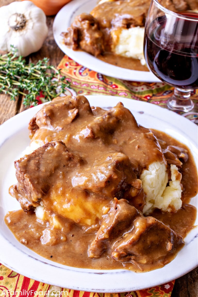 Beef Tips and Gravy - A Family Feast®