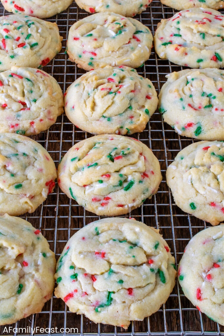 Christmas Sprinkle Cookies - A Family Feast®