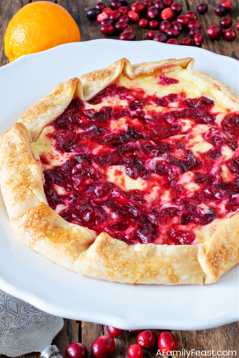 Cranberry Cream Cheese Galette - A Family Feast®