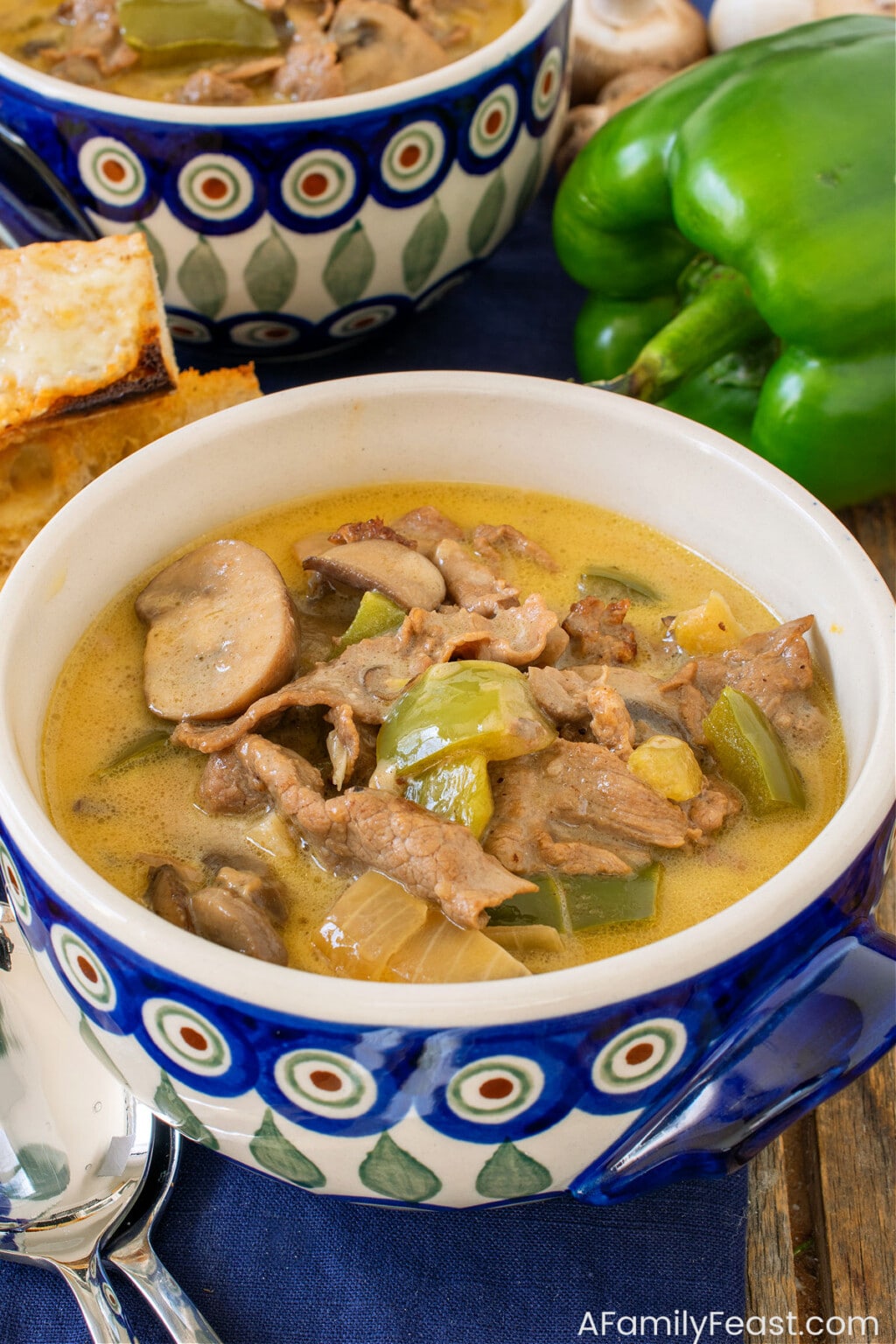 Philly Cheesesteak Soup - A Family Feast®