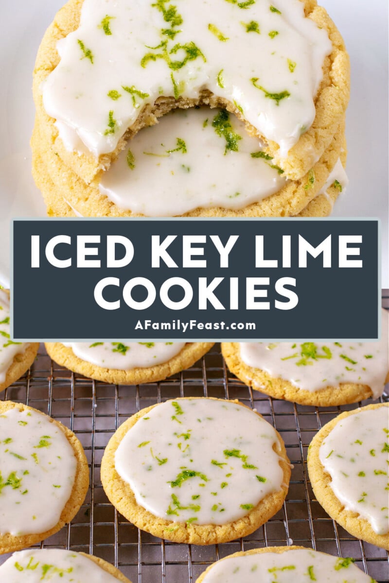 Iced Key Lime Cookies - A Family Feast®