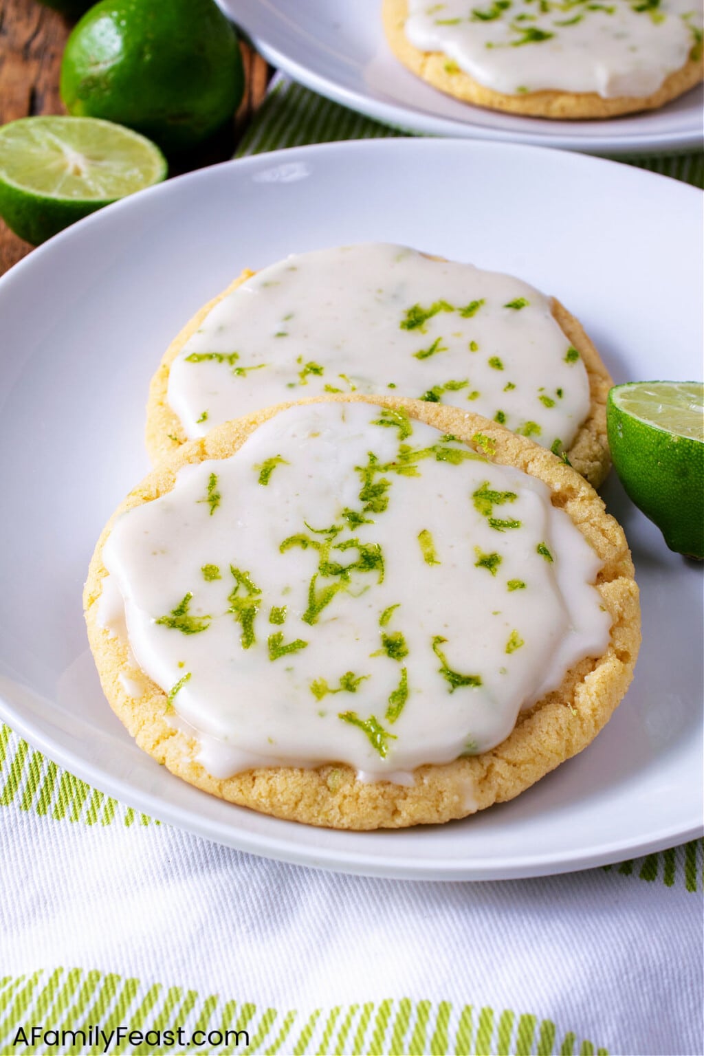 Iced Key Lime Cookies - A Family Feast®
