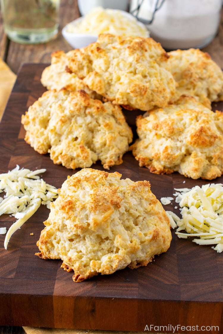 Cheddar Cheese Drop Biscuits - A Family Feast®