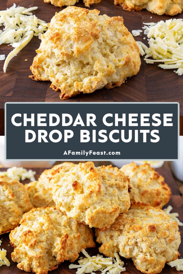 Cheddar Cheese Drop Biscuits - A Family Feast®