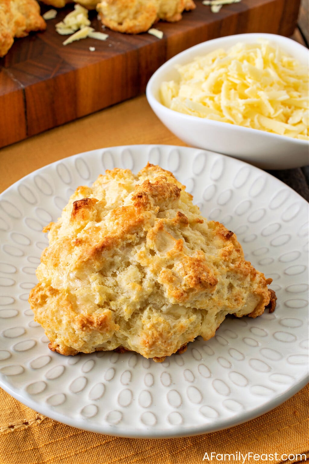 Cheddar Cheese Drop Biscuits - A Family Feast®
