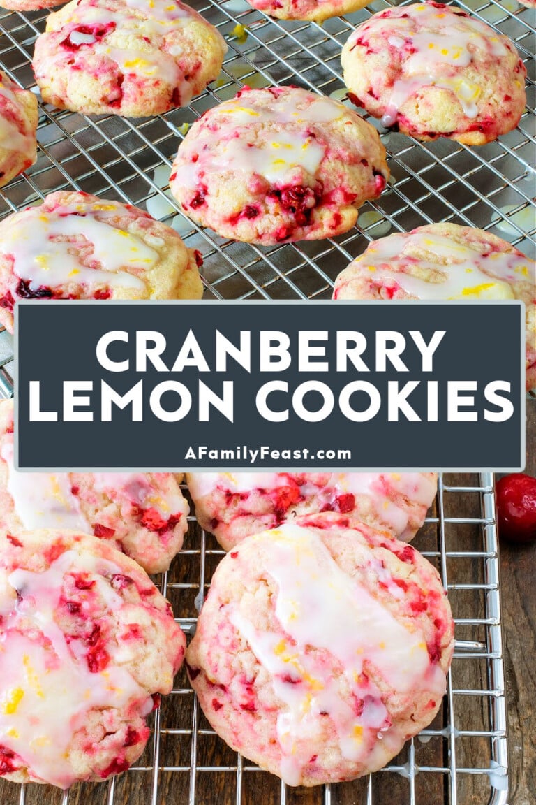 Cranberry Lemon Cookies - A Family Feast®
