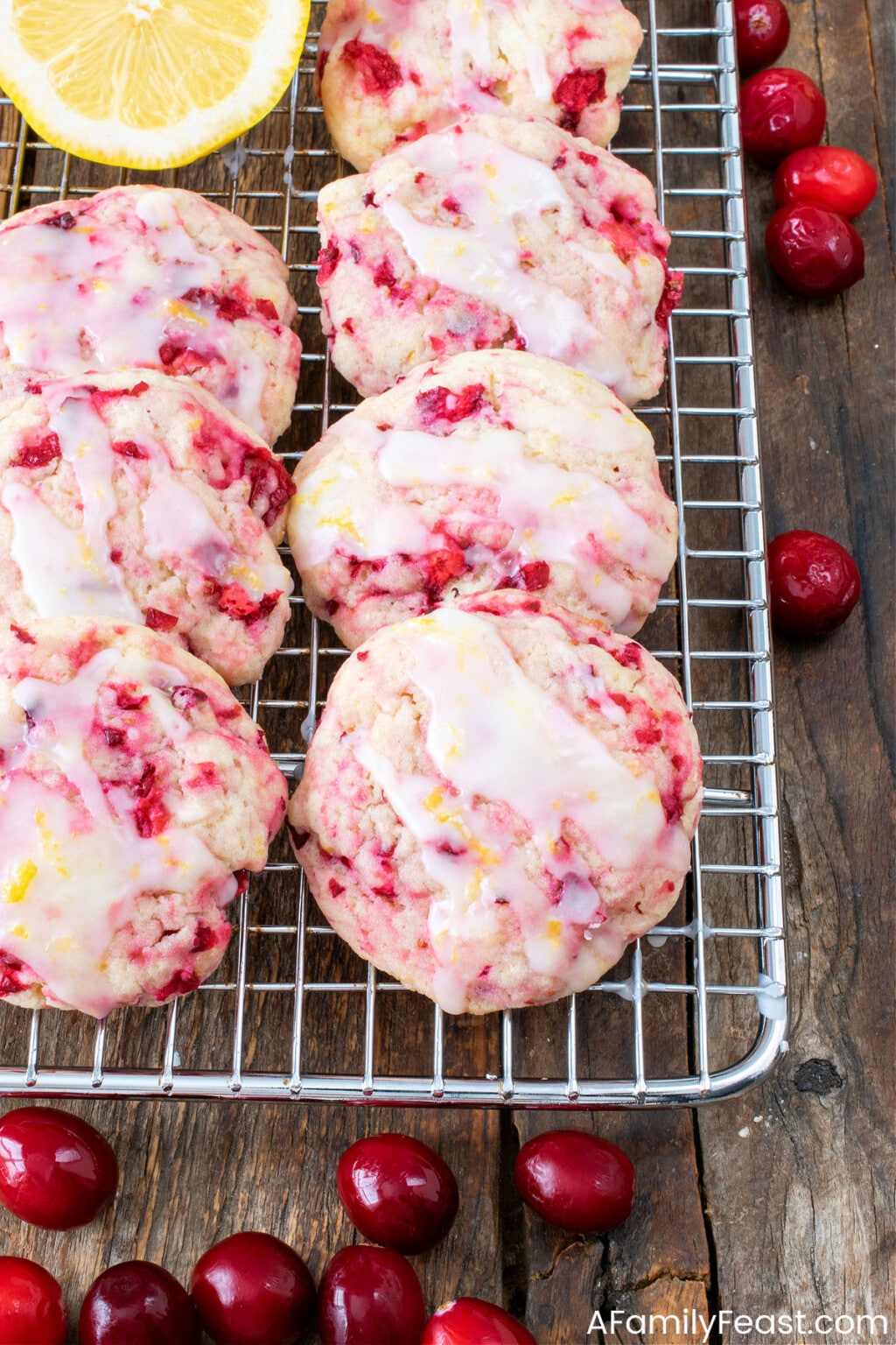 Cranberry Lemon Cookies - A Family Feast®