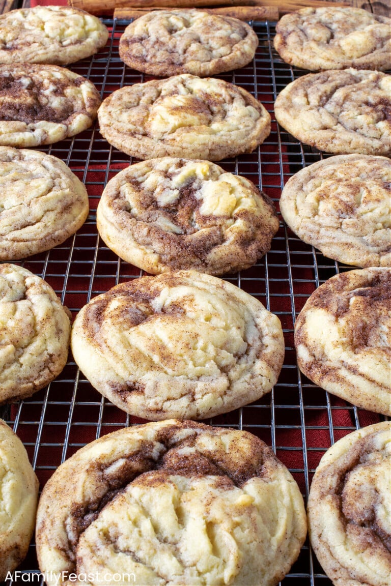 Cinnamon Swirl Sugar Cookies - A Family Feast®